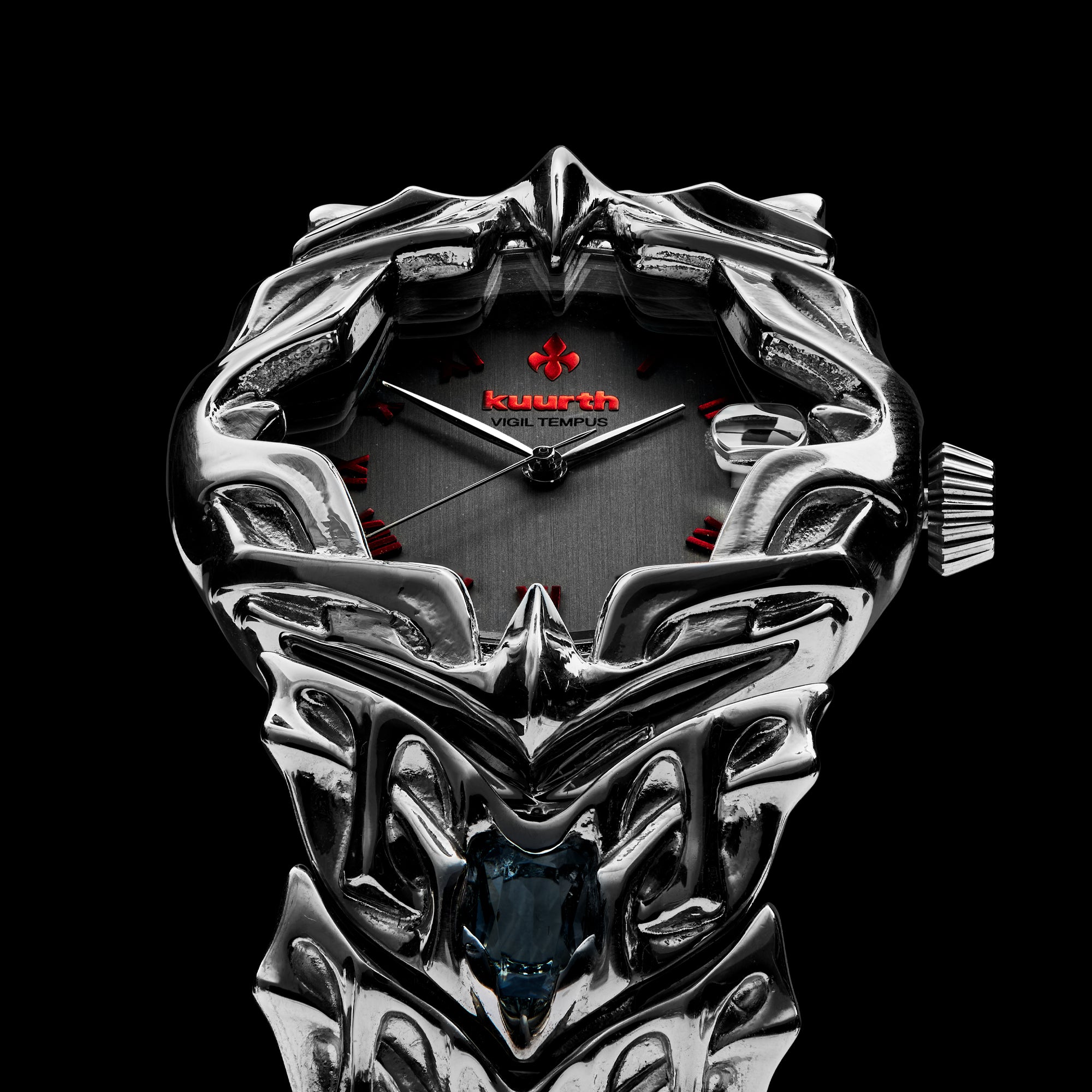 Vigil Tempus - Red & Silver Watch – KUURTH