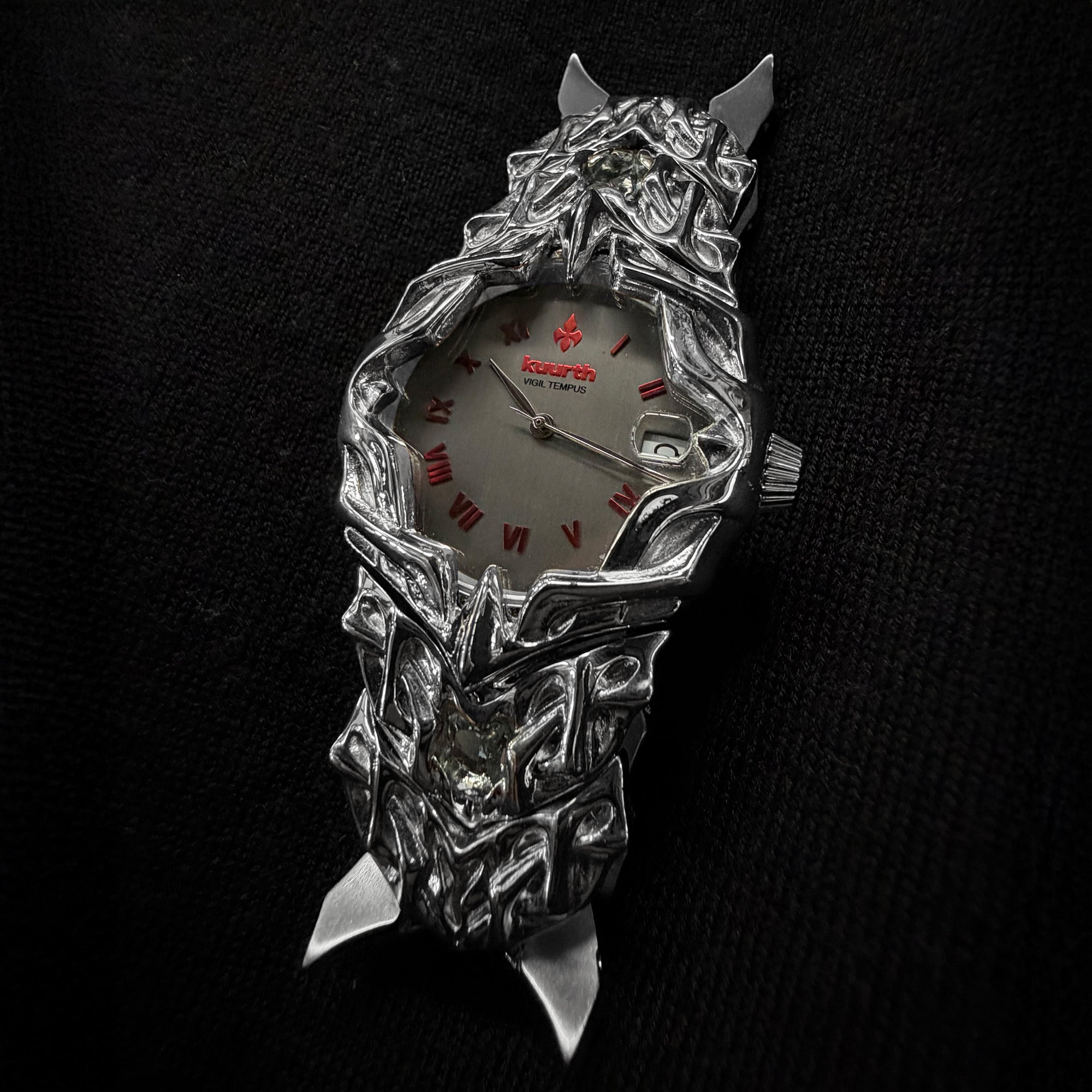 Vigil Tempus - Red & Silver Watch – KUURTH