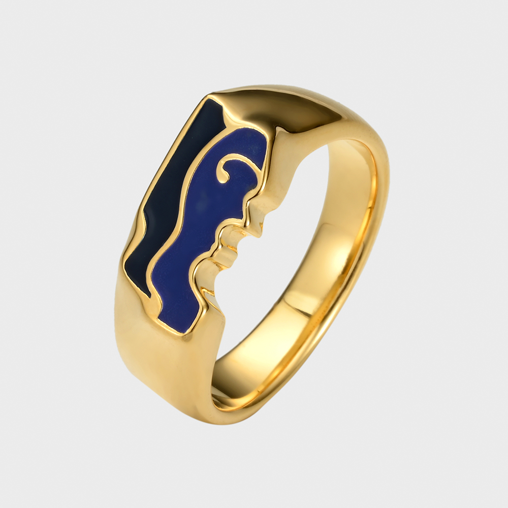 View into a Cafe - Gold Ring – KUURTH