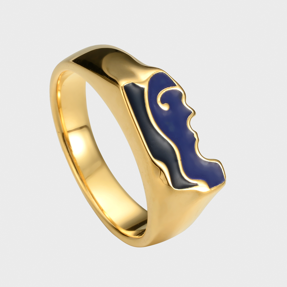 View into a Cafe - Gold Ring – KUURTH