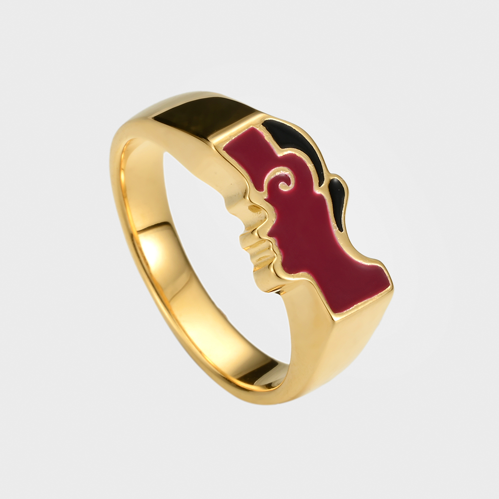View into a Cafe - Gold Ring – KUURTH