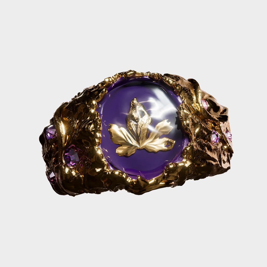 Baco - Purple Gold Ring – KUURTH