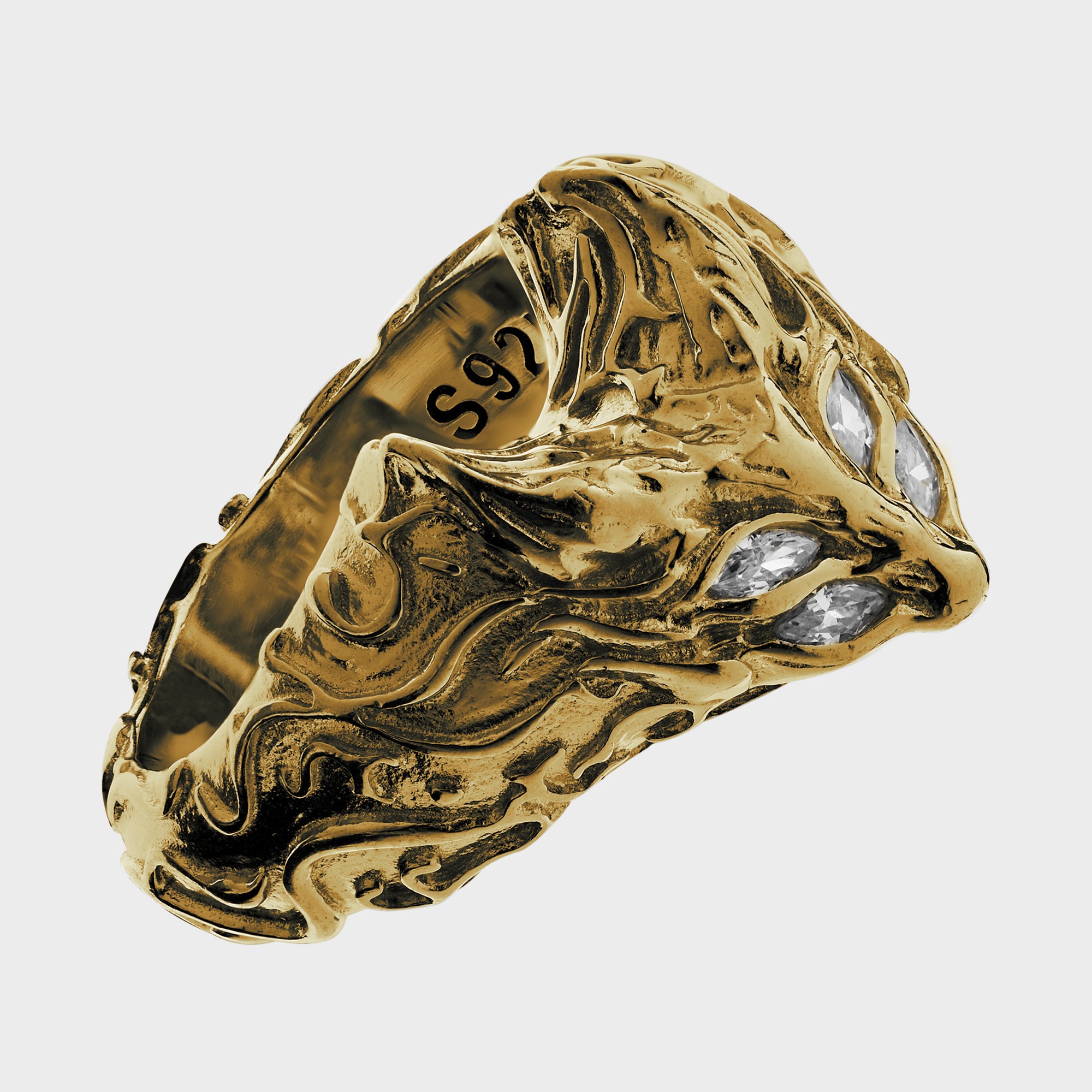 Kitsune - Gold W Ring – KUURTH