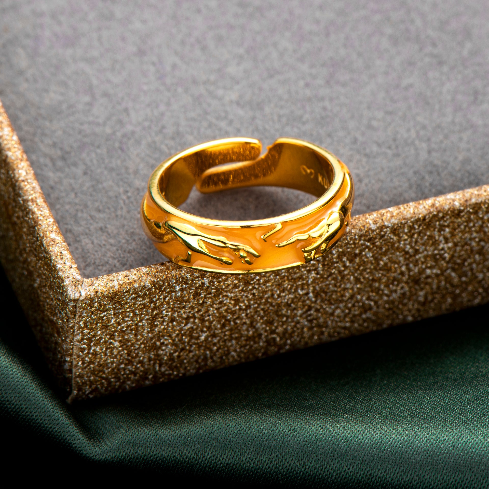 The creation of Adam - Ring Gold – KUURTH